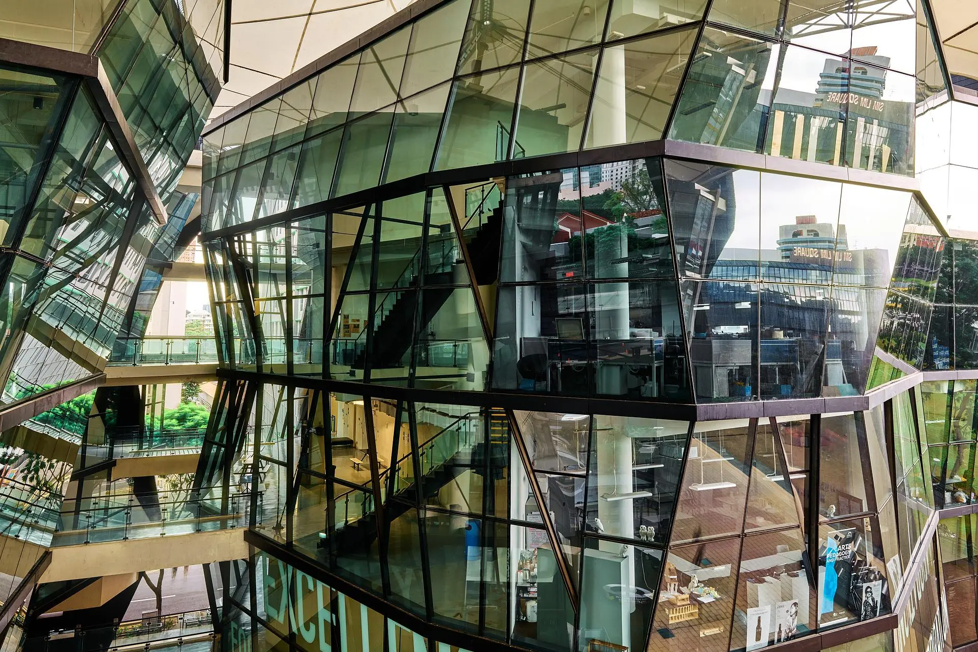 Modern Glass Structure Skyscrapers Reflection, LASALLE College of the ...