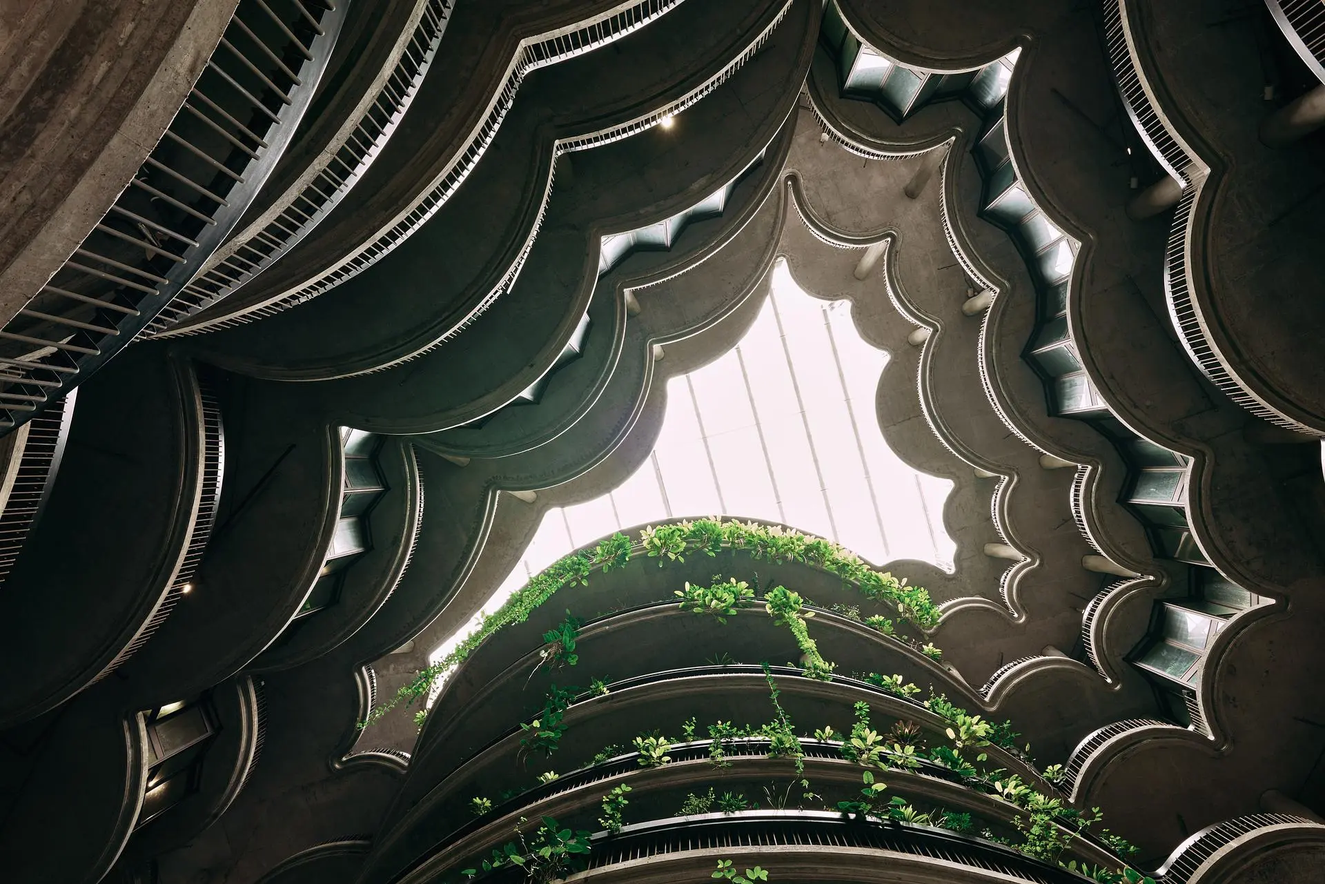 Concrete Balconies Greenery Scalloped Design, The Hive (Learning Hub ...