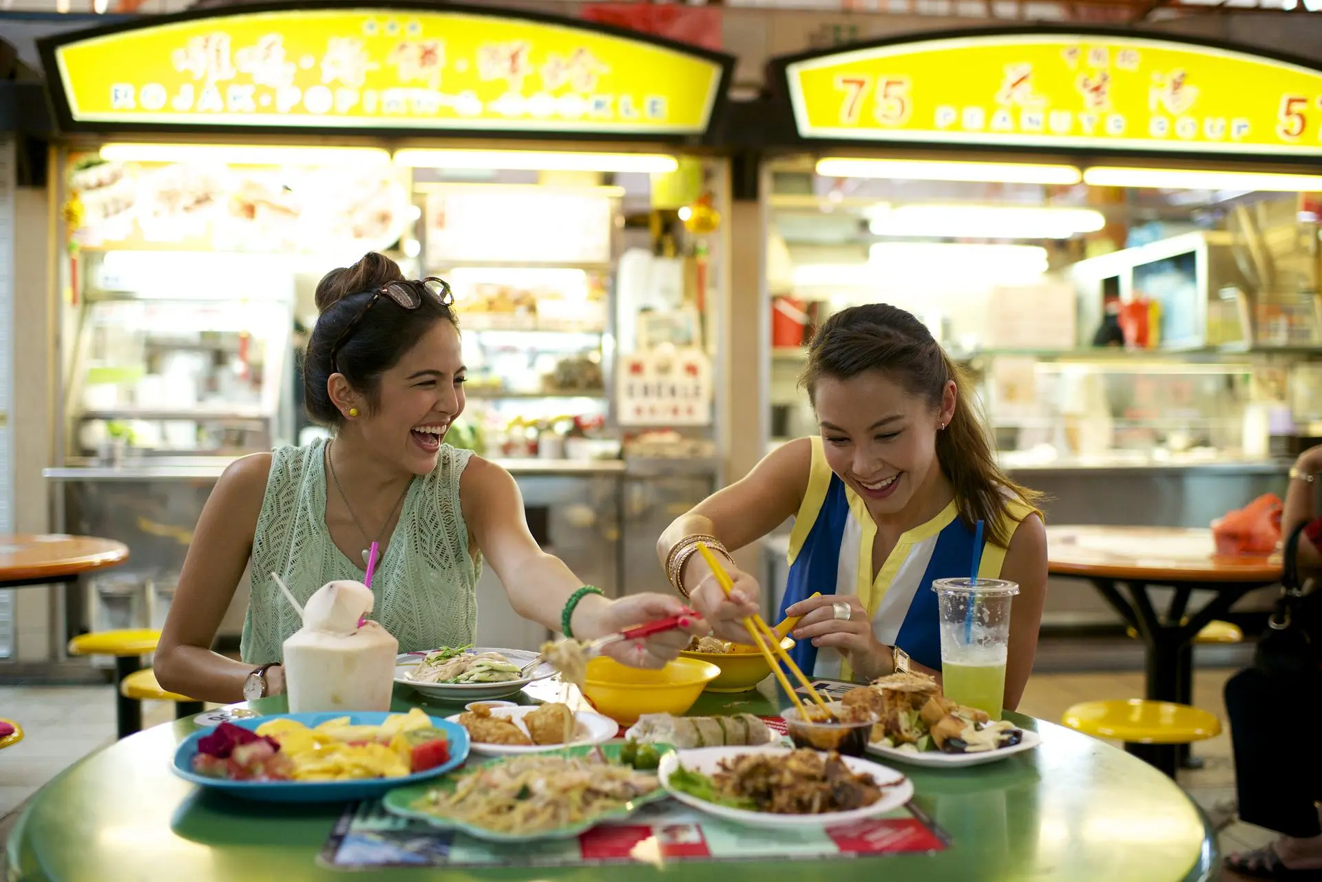 Women Food Centre Laughing Eating, Adam Food Centre | Singapore Tourism ...