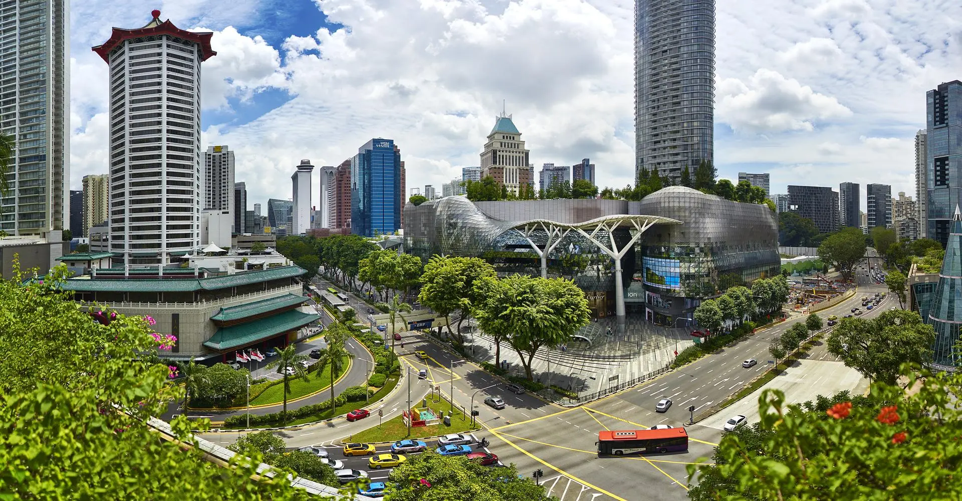 Urban Skyline Pagoda Architecture Mall, Orchard Road | Singapore ...