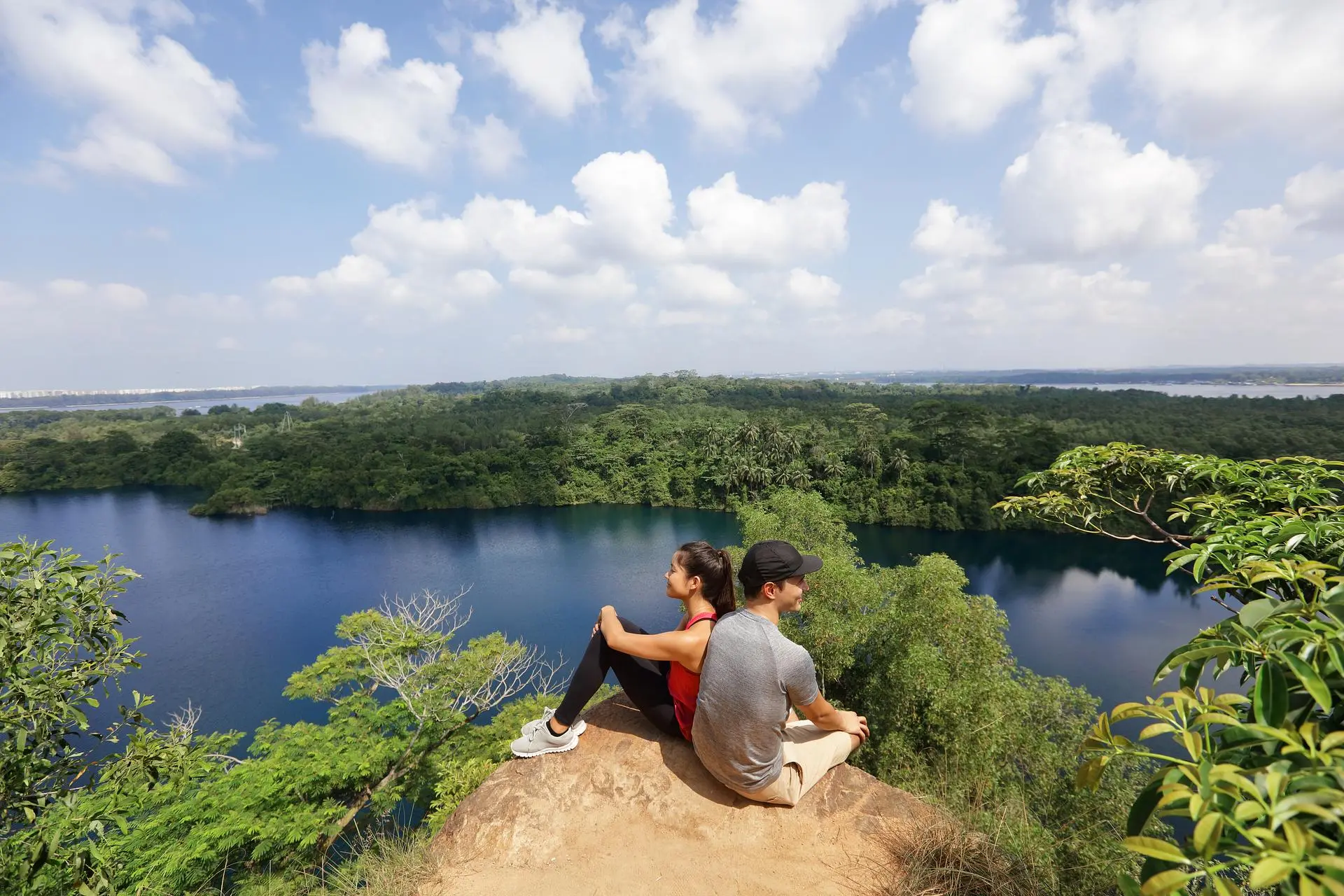 Couple Rocky Outcrop Lake View, Bukit Puaka | Singapore Tourism Photos ...